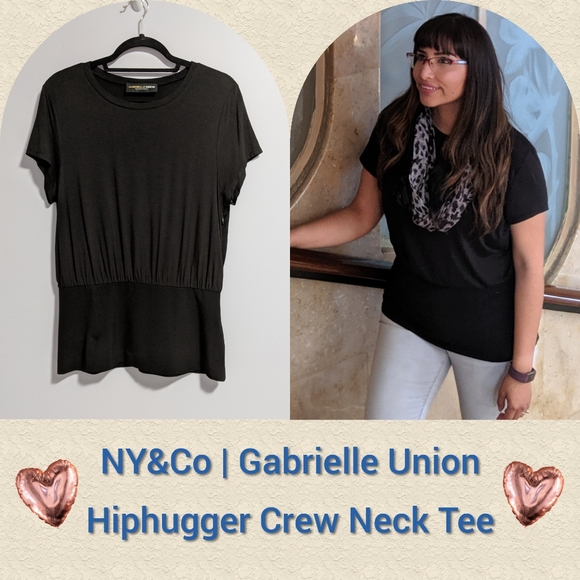 New York & Company | Tops | Gabrielle Union Hiphugger Crew Neck Hip ...